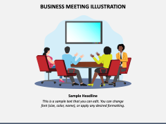 Business Meeting Illustration for PowerPoint and Google Slides - PPT Slides