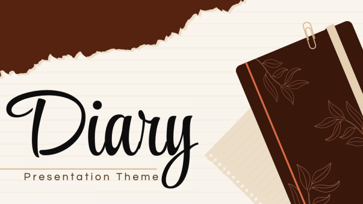 Free - Diary Theme for PowerPoint and Google Slides - PPT Slides