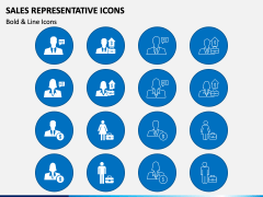 Sales Representative Icons for PowerPoint and Google Slides - PPT Slides