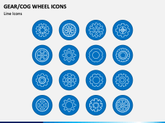Cog Wheel Icons for PowerPoint and Google Slides - PPT Slides