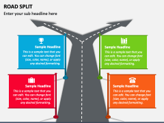 Road Split for PowerPoint and Google Slides - PPT Slides