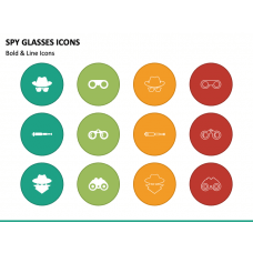 Spy Icons PowerPoint Template - PPT Slides