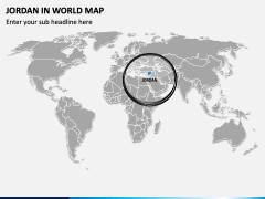 Jordan in World Map for PowerPoint and Google Slides - PPT Slides