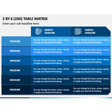 3x6 Table Matrix for PowerPoint and Google Slides