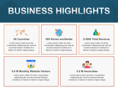 Business Highlights Presentation for PowerPoint and Google Slides - PPT ...
