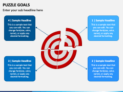 Puzzle Goals PowerPoint and Google Slides Template - PPT Slides