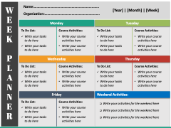 Weekly Planner PowerPoint and Google Slides Template - PPT Slides