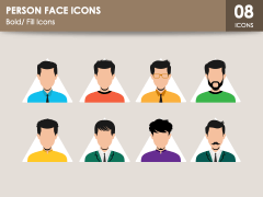 Person Face Icons for PowerPoint and Google Slides - PPT Slides