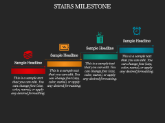 Stairs Milestone PowerPoint Template and Google Slides Theme