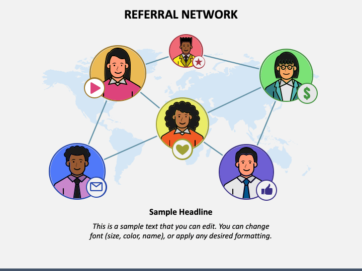 Referral Network PowerPoint and Google Slides Template - PPT Slides