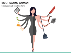 Multi Tasking Woman for PowerPoint and Google Slides - PPT Slides