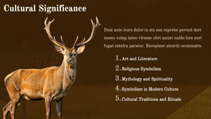 Free - Deer Presentation for PowerPoint and Google Slides - PPT Slides