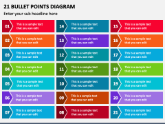 Free 21 Bullet Points for PowerPoint and Google Slides