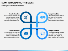 Loop Infographic - 4 Stages PowerPoint Presentation Slides - PPT Template