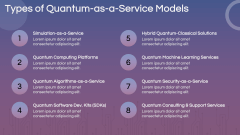 Quantum-as-a-Service PowerPoint and Google Slides Template - PPT Slides
