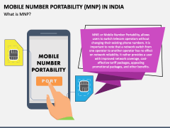 Mobile Number Portability (MNP) in India PowerPoint and Google Slides Template - PPT Slides