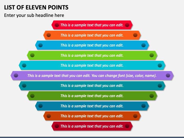 List of Eleven Points PowerPoint Template and Google Slides Theme
