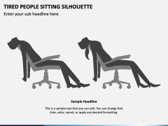 Tired People Sitting Silhouette for PowerPoint and Google Slides - PPT ...