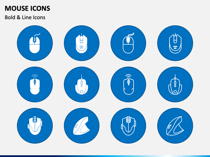 Mouse Icons for PowerPoint and Google Slides - PPT Slides