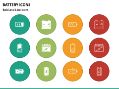Battery Icons for PowerPoint and Google Slides - PPT Slides