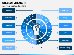 Wheel of Strength PowerPoint and Google Slides Template - PPT Slides