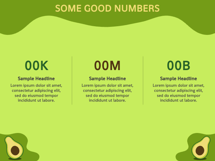 Free - National Avocado Day PowerPoint Template and Google Slides Theme