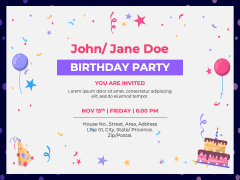 Free - 20th Birthday Presentation Template for PowerPoint and Google Slides