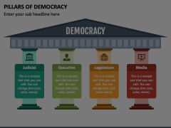 Pillars of Democracy PowerPoint Template and Google Slides Theme