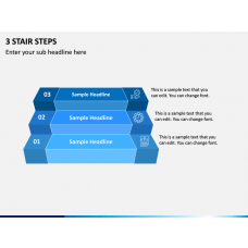 PowerPoint 3 Stair Steps Diagram