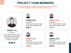 Project Team Members PowerPoint and Google Slides Template - PPT Slides