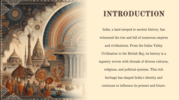 Free - History of India PowerPoint and Google Slides Template - PPT Slides