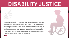 Disability Justice PowerPoint and Google Slides Template - PPT Slides