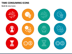 Time Consuming Icons for PowerPoint and Google Slides - PPT Slides