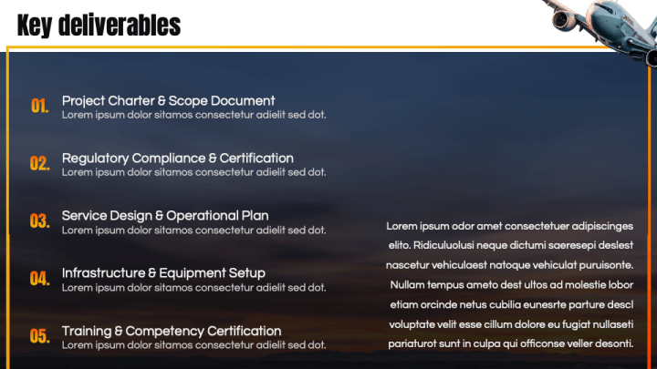 Aviation Services Project Proposal PowerPoint and Google Slides ...