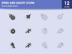 Speed And Agility Icons for PowerPoint and Google Slides - PPT Slides