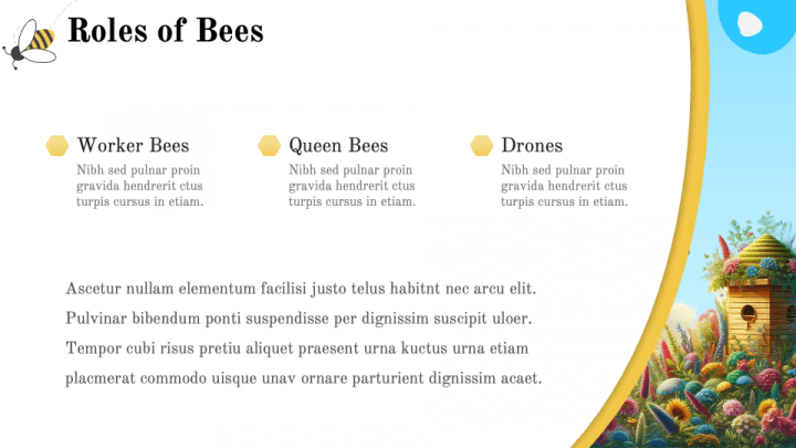 Free - Bee Theme for PowerPoint and Google Slides - PPT Slides