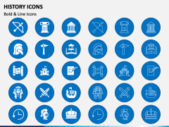 History Icons for PowerPoint and Google Slides - PPT Slides
