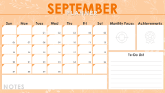 September Planner PowerPoint and Google Slides Template - PPT Slides