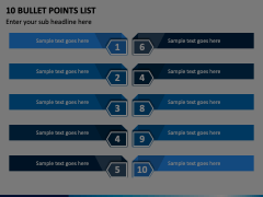 Free 10 Bullet Points List for PowerPoint and Google Slides