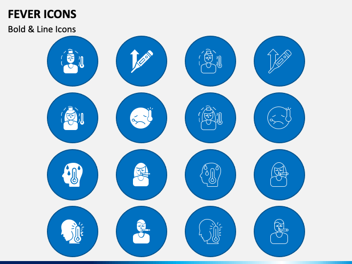 Fever Icons for PowerPoint and Google Slides - PPT Slides