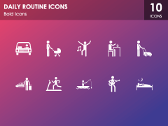 Daily Routine Icons for PowerPoint and Google Slides - PPT Slides