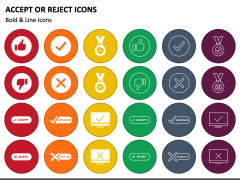 Accept or Reject Icons for PowerPoint and Google Slides - PPT Slides