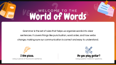 Free - Grammar Lesson PowerPoint and Google Slides Template - PPT Slides