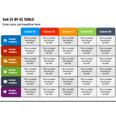 5x6 Table for PowerPoint and Google Slides