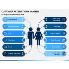 Customer Acquisition Timeline PowerPoint Template and Google Slides Theme