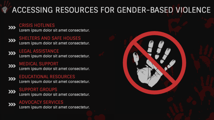 Gender-Based Violence PowerPoint and Google Slides Template - PPT Slides