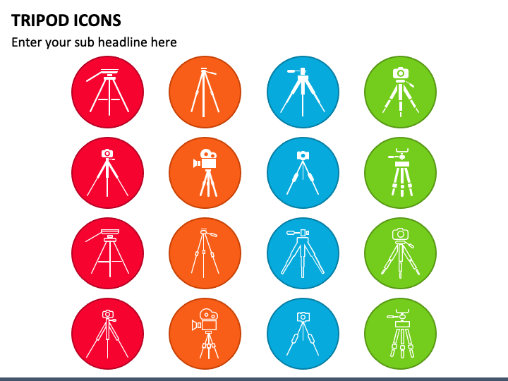 Tripod Icons for PowerPoint and Google Slides - PPT Slides