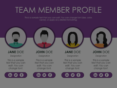 Team Member Profile PowerPoint Template and Google Slides Theme