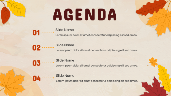 Free - Autumn Theme for PowerPoint and Google Slides - PPT Slides