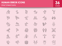 Human Error Icons for PowerPoint and Google Slides